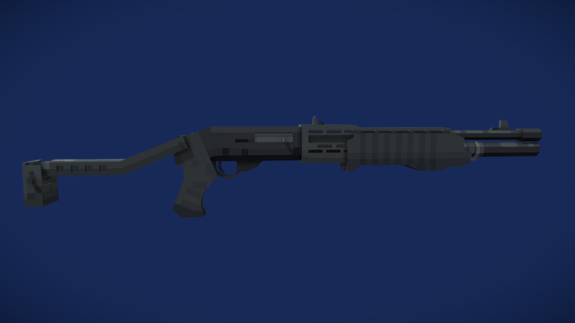 SPAS-12 (low poly) - 3D model by Oliver (@gustavooliveiraolv) [de5f7ec ...