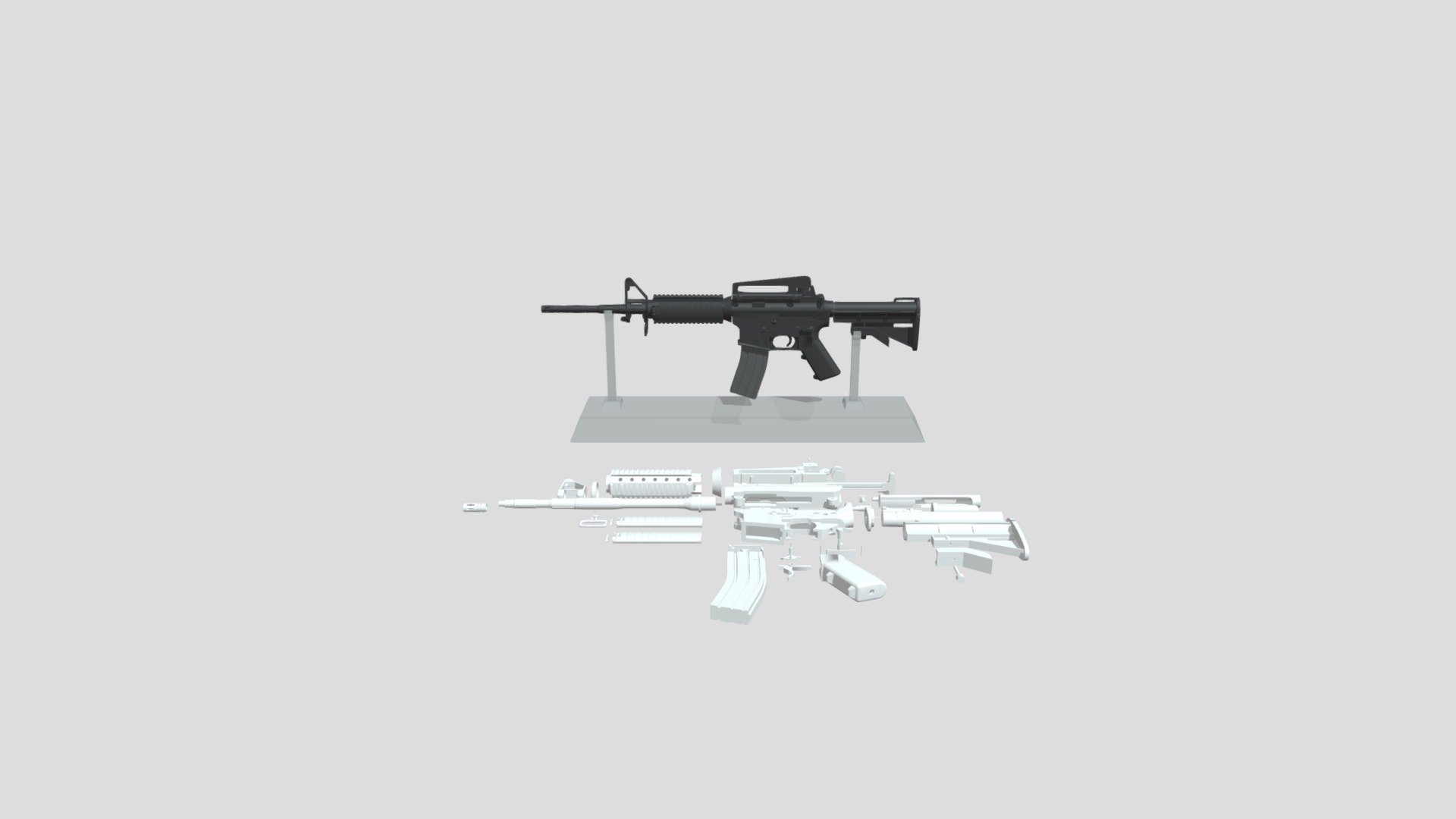 colt_m4a1 - 3D model by abobaabobovuc [de60df7] - Sketchfab