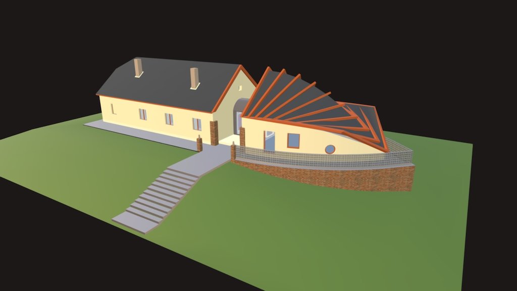 Liberland government building - 3D model by Miloslav (@hermanek ...