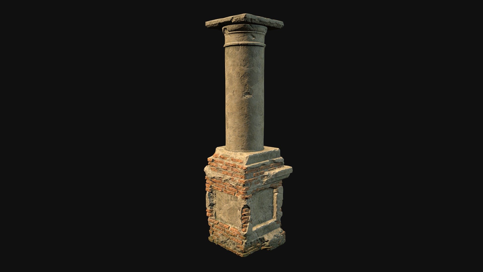 Broken column - Download Free 3D model by vadim92.34 [de6226b] - Sketchfab