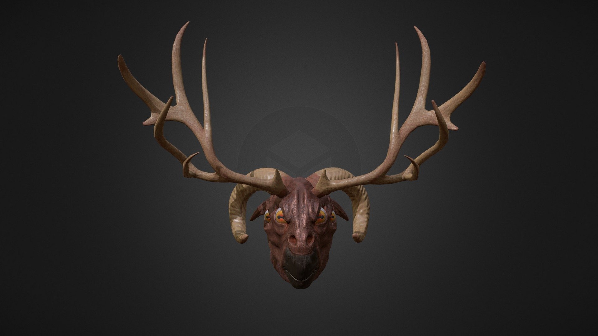 Goat monster - 3D model by Nicolas Conte (@Nicolas.Conte) [de63159 ...