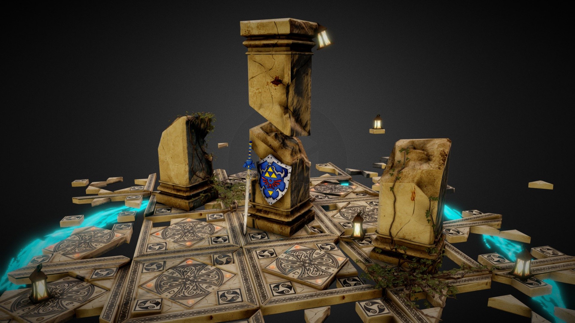Zelda Environment #AdventureKitChallenge - Buy Royalty Free 3D model by ...