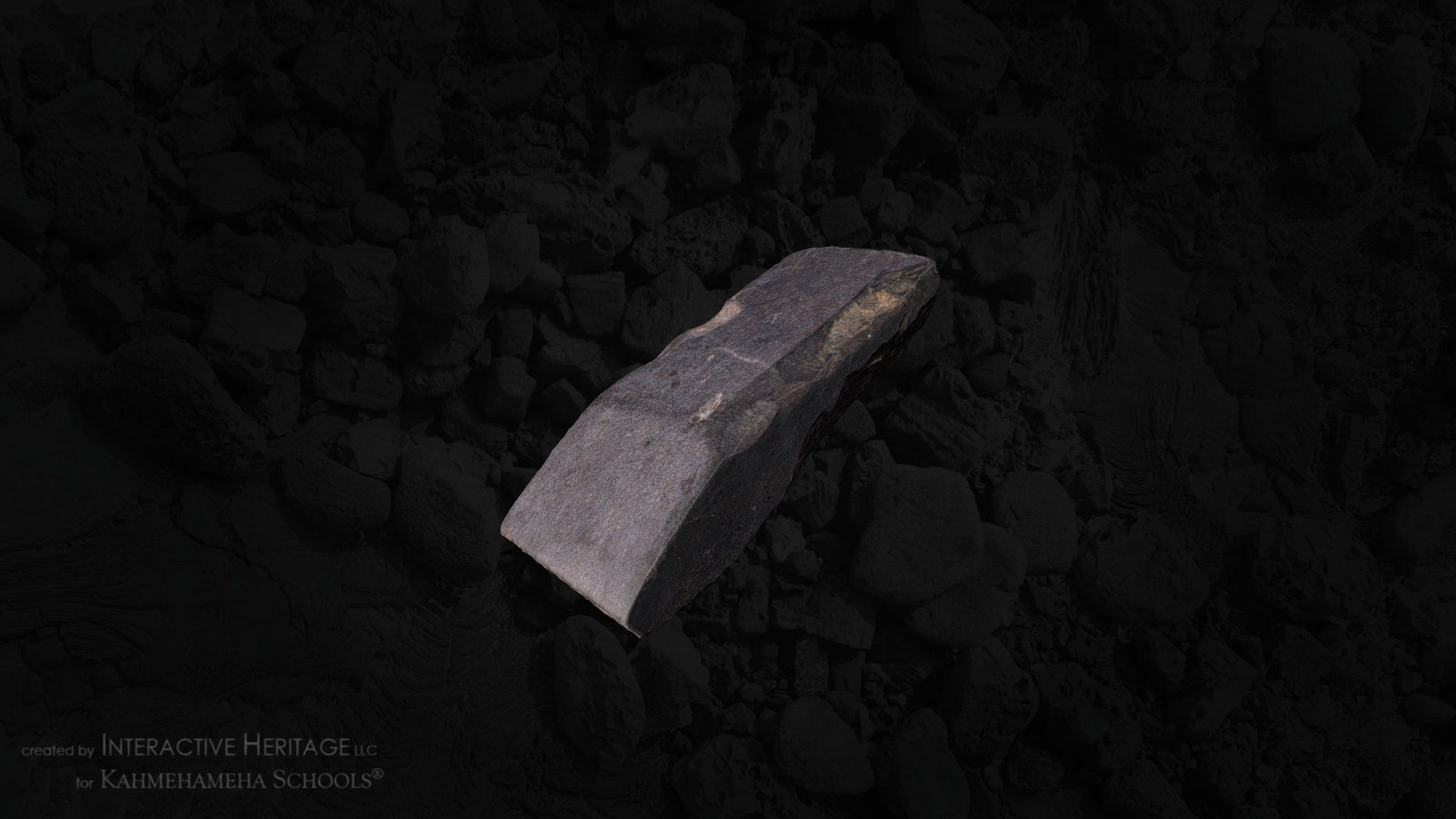 Koʻi - Hawaiian Basalt Adze (D3-44-32) - 3D model by ...
