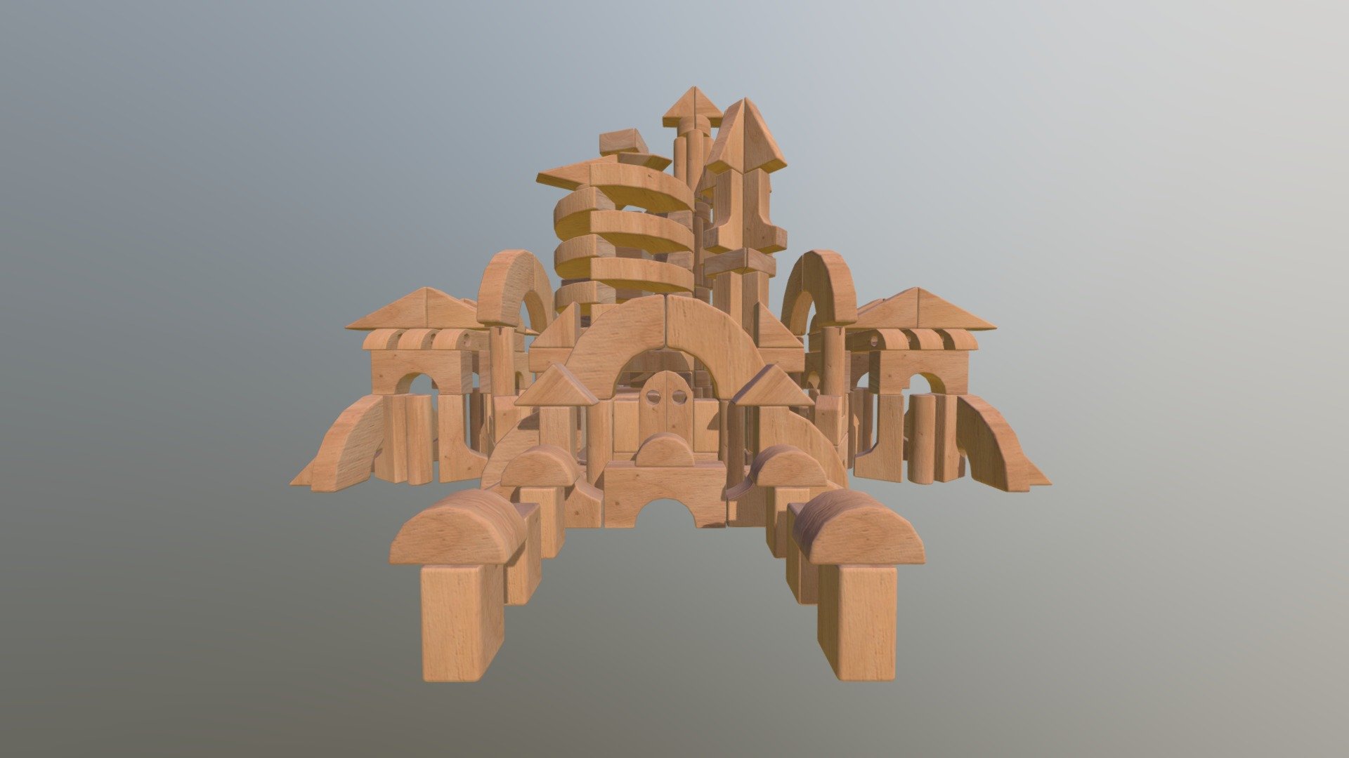 Toy Block Castle- Unit Block Project - Download Free 3D model by Cayla ...