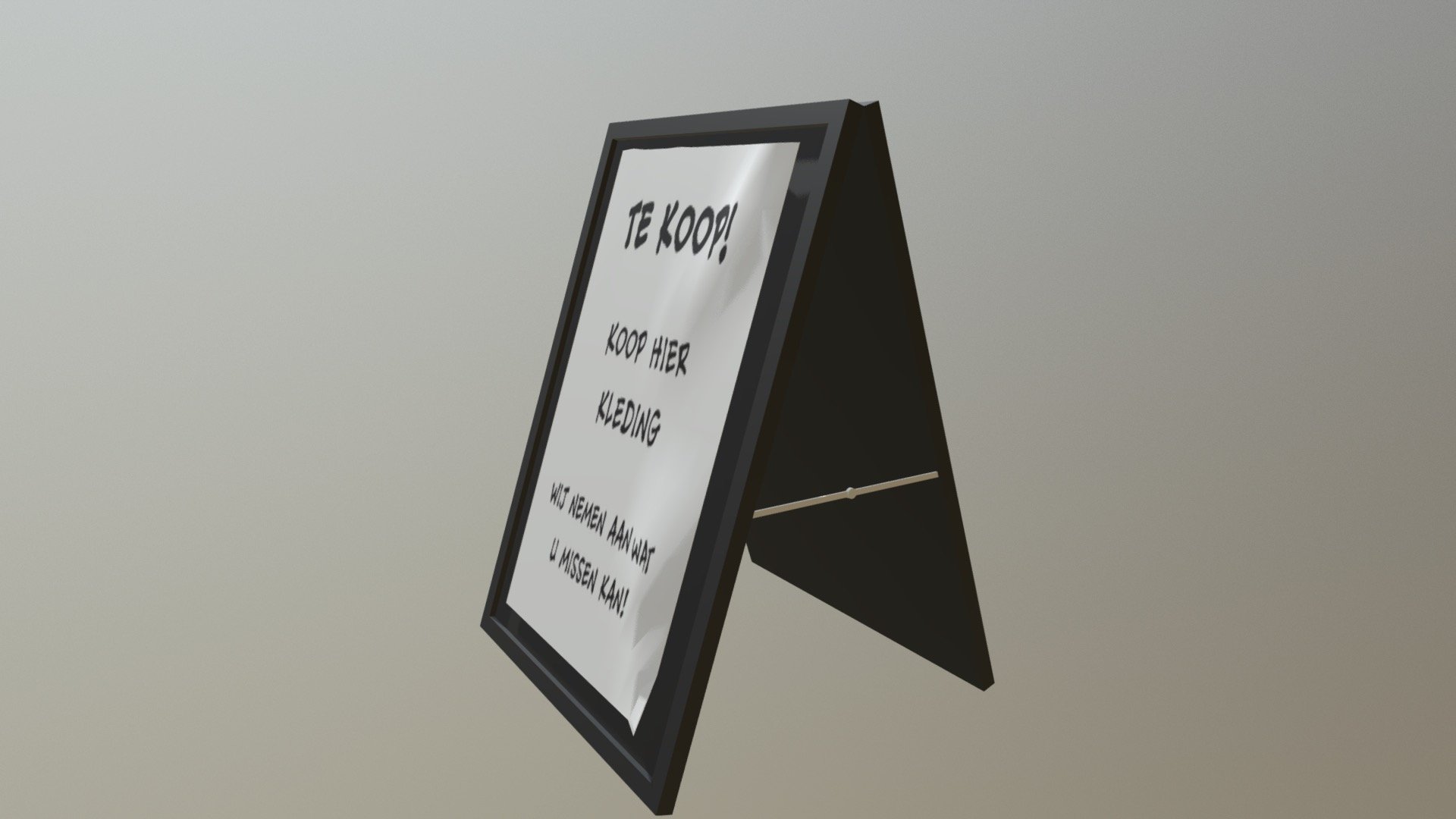 Advertising Board - 3D model by nowadaysart [de6b5e4] - Sketchfab