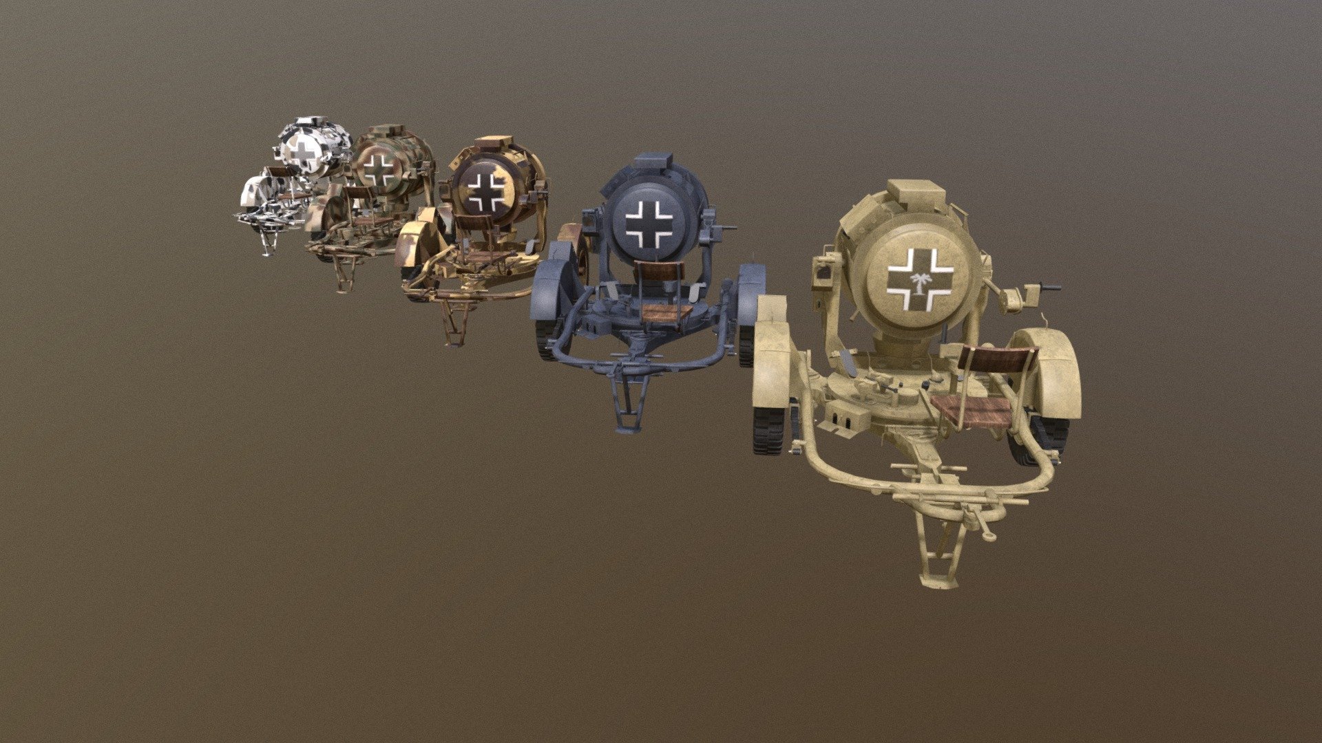 Flak-Sw 36 - Flakscheinwerfer - pack - Buy Royalty Free 3D model by ...