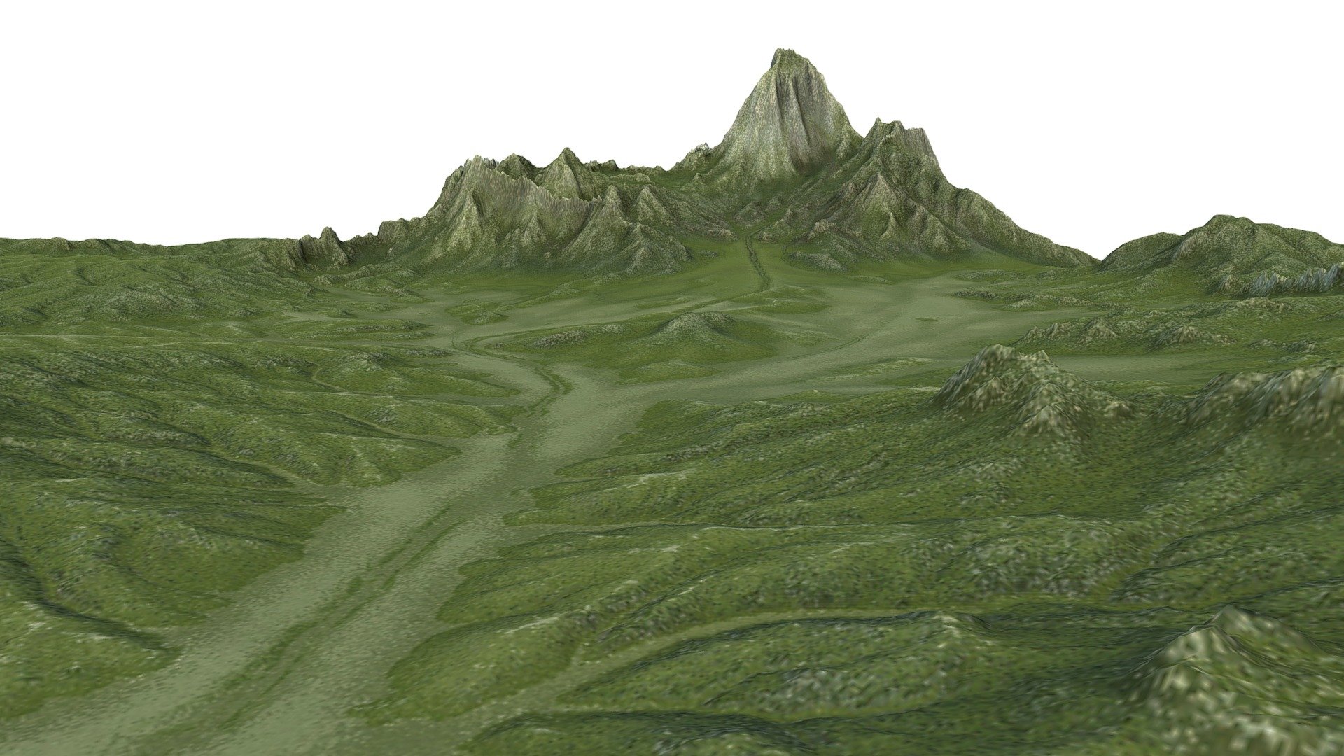 Mountain Terrain / Landscape - Buy Royalty Free 3D model by Studio Lab ...