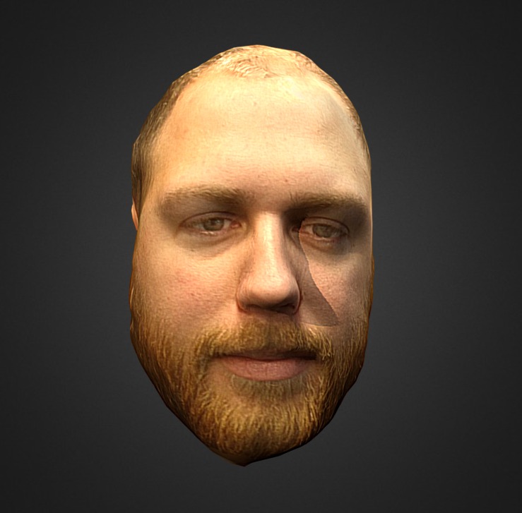 Example face scan - 3D model by larsnovak [de72a30] - Sketchfab