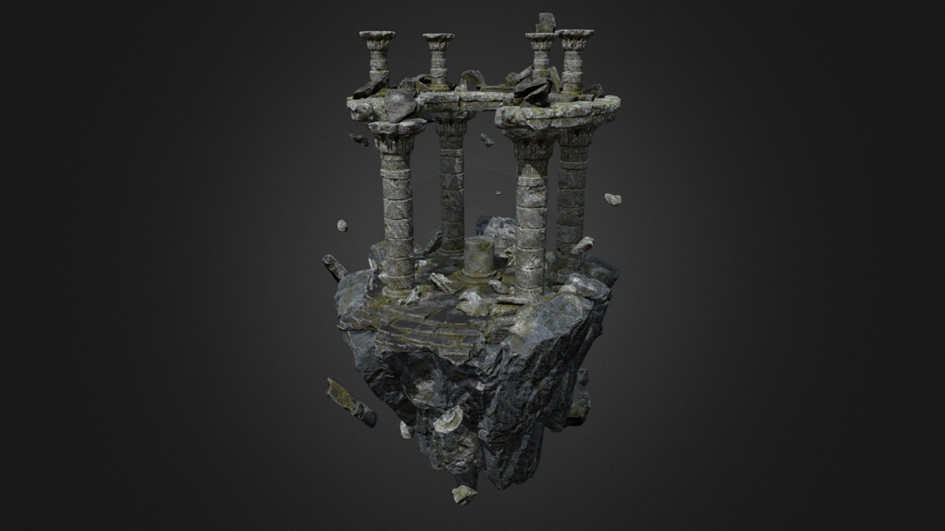 Scene With Rocks - 3D model by liza.guletskaya96 [de72ddd] - Sketchfab