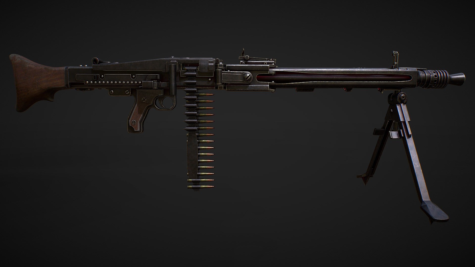MG 42 - Buy Royalty Free 3D model by Nicu_Tepes_Vulpe [de75151] - Sketchfab Store