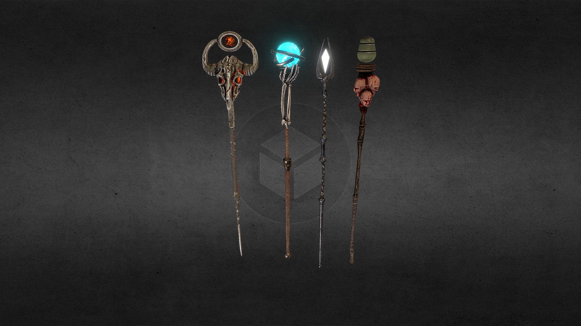 Necromancer Staff - 3D model by ROG [de76655] - Sketchfab