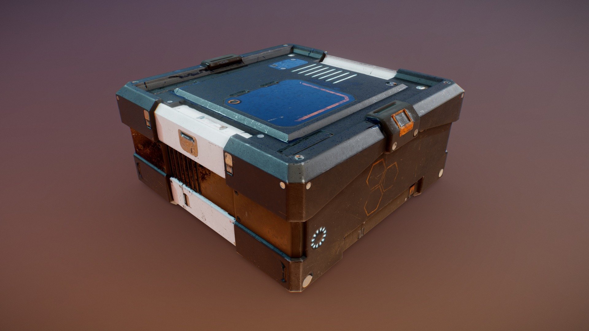 Low Poly Sci-Fi Crate - 3D model by Nicolas Cayré (@nicolas.cayre ...