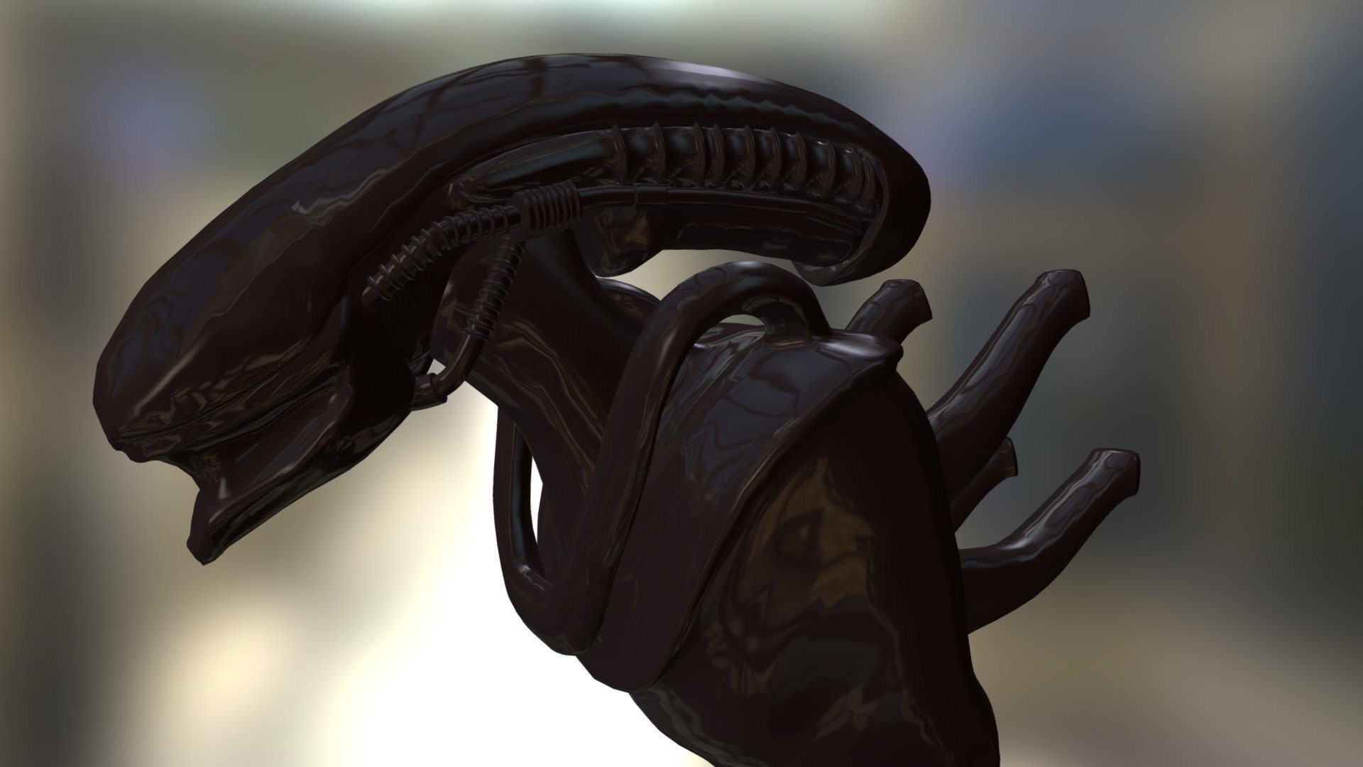 Alien Giger WIP - 3D model by daniel.martin [de7885a] - Sketchfab