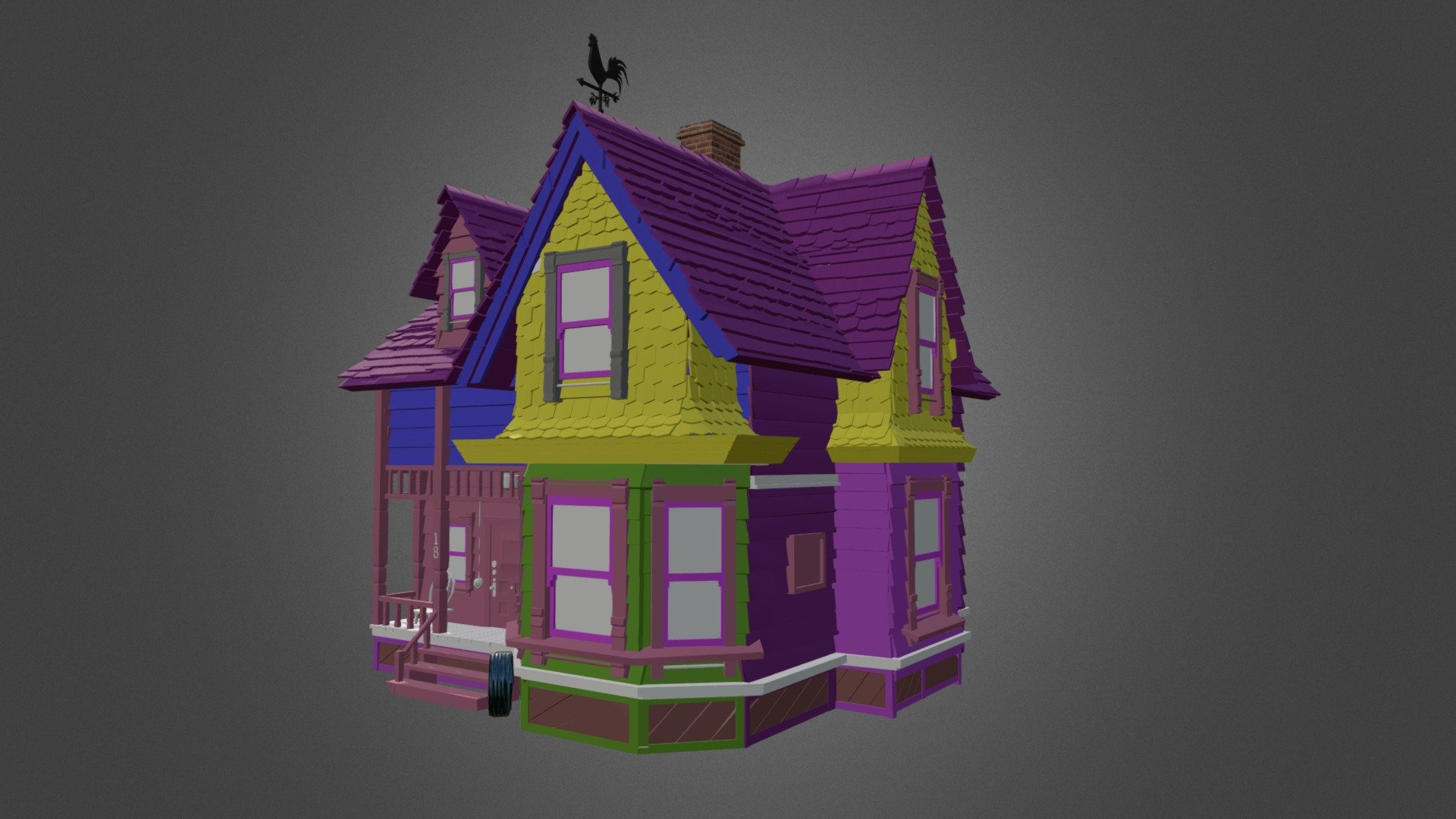 UP House - 3D model by Papaya Animation Studio Arts (@papayaanimation ...