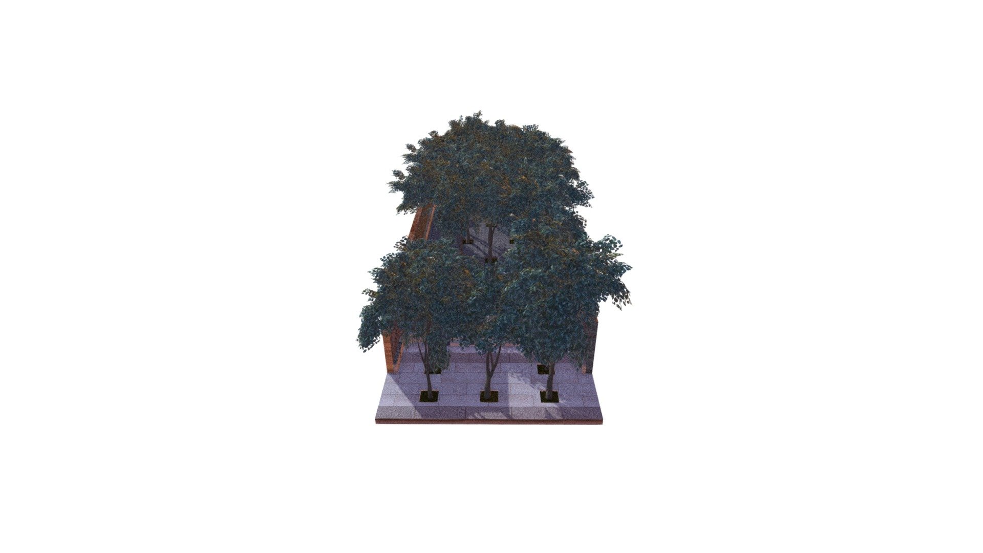 Paley Park - 3D model by Zul Hernández (@zulHernandez1912) [de7a7fb ...