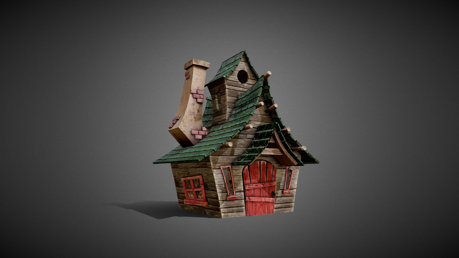 Stylised Witches House - Low Poly Model - Buy Royalty Free 3D model by ...