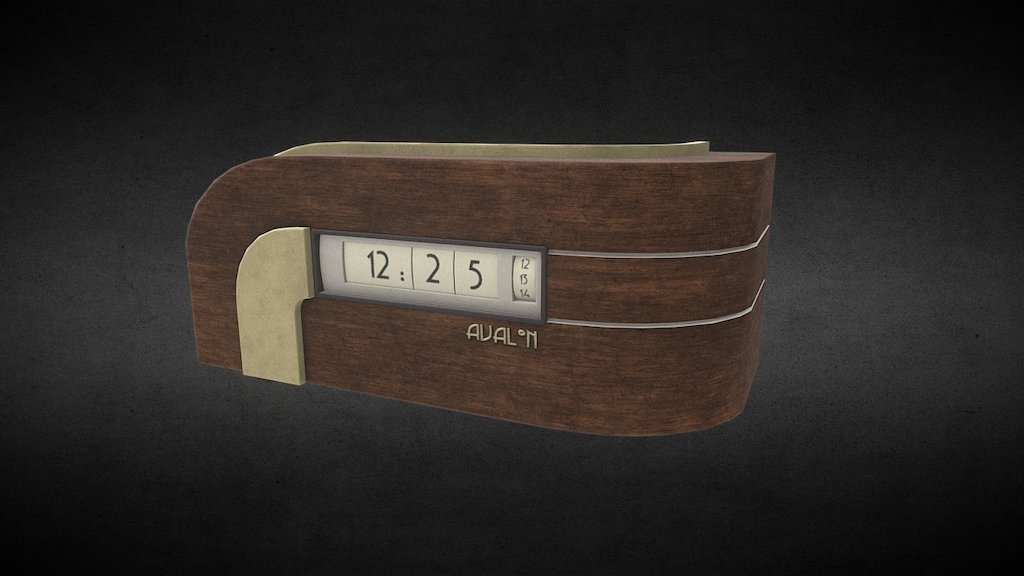 Streamline Moderne Clock - 3D model by Joshua Neil McLean (@joshua_neil ...