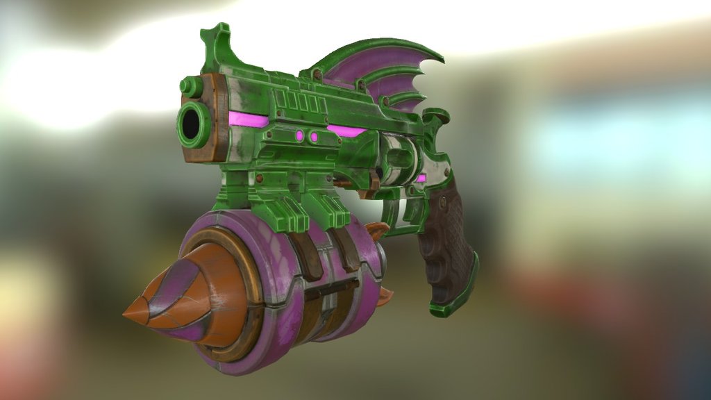 The Last Laugh - Joker Themed Hand Gun - 3D model by Anglorum [de7eb41 ...
