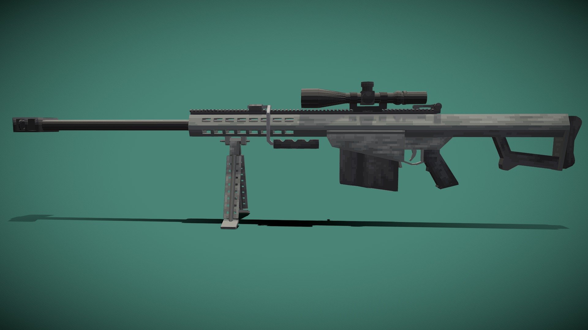 Barret m82a1 - 3D model by MMecha [de7f0a6] - Sketchfab