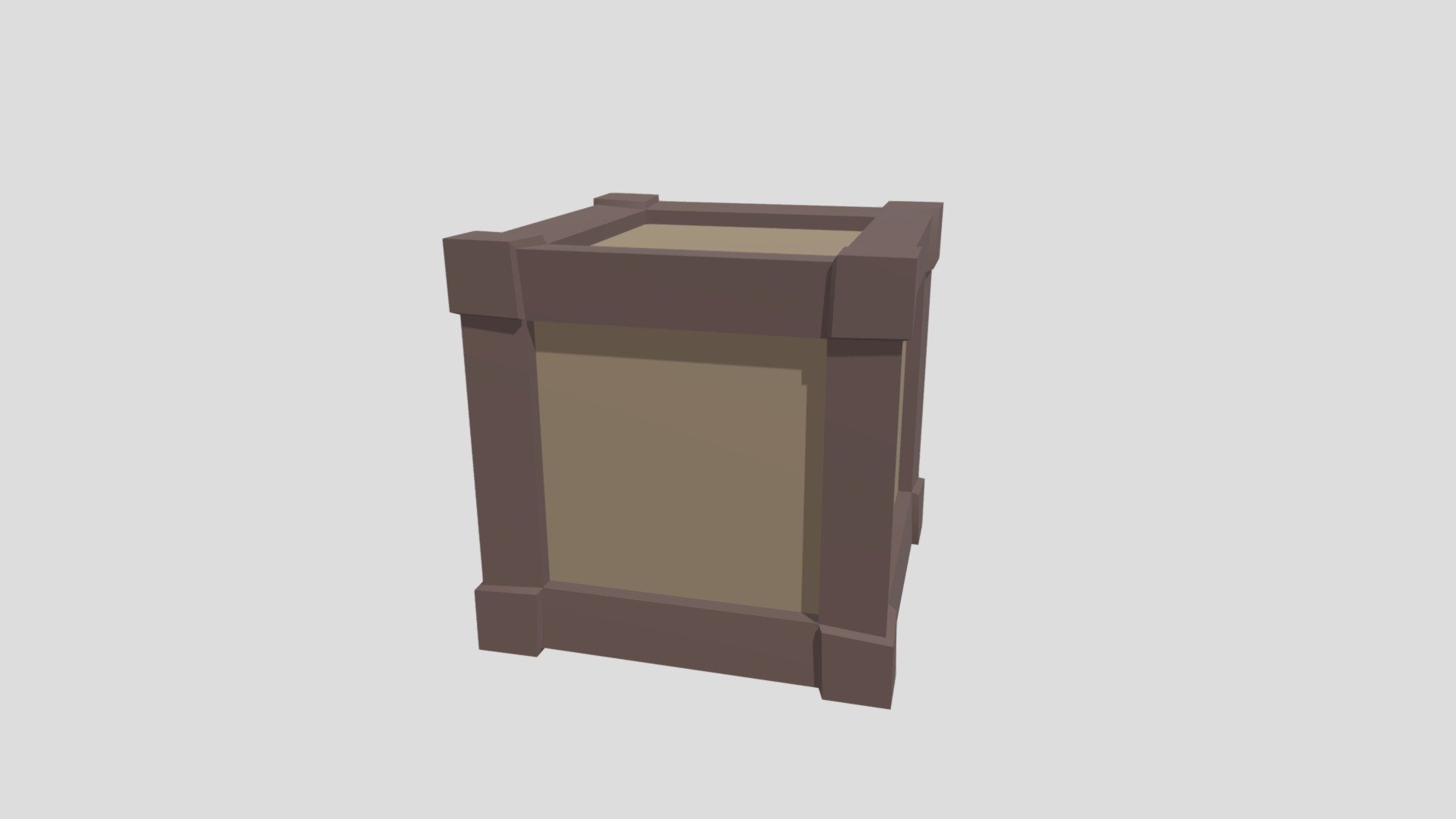 Crate Model - 3D model by mattsmiddyy [de7fd0f] - Sketchfab