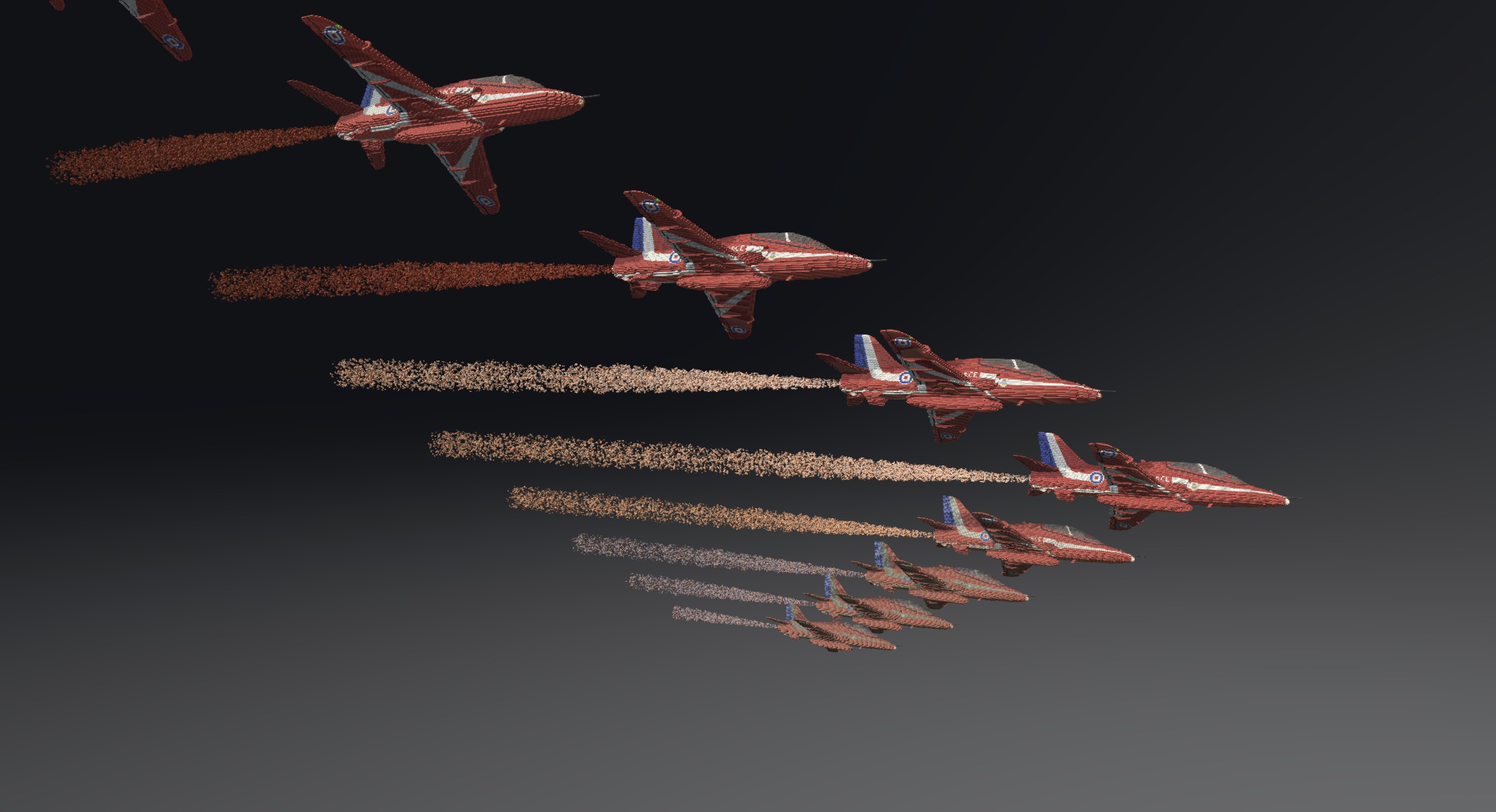 Red Arrows - 3D model by Jonathan Black (@MouldyBurrito) [de82120 ...