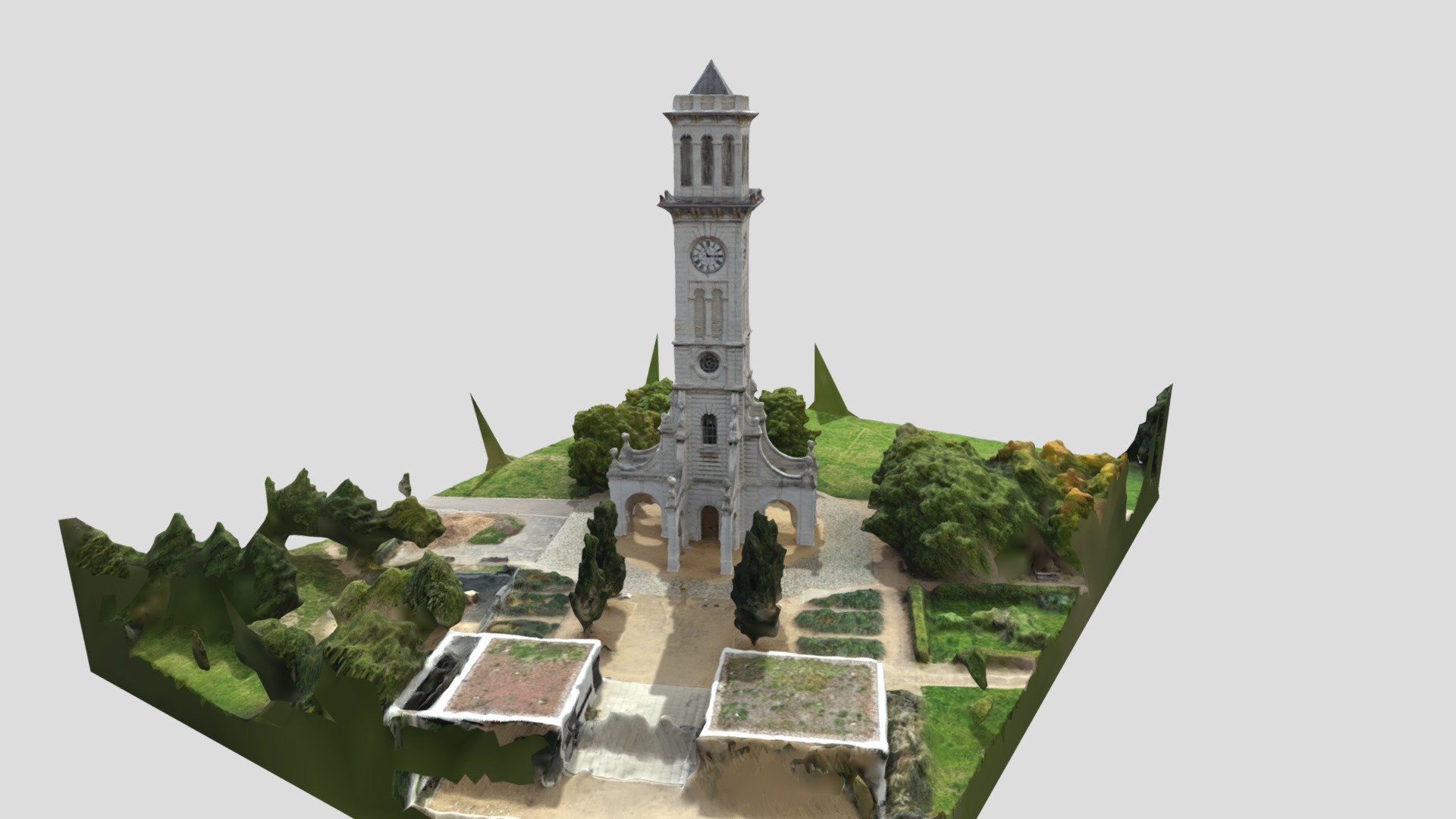 Caledonian Park Clock Tower - 3D model by gazowen [de82766] - Sketchfab