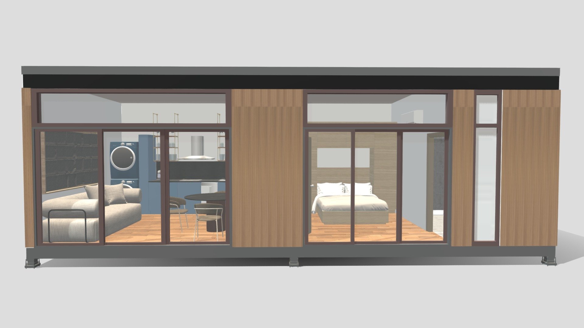 Astor Studio 420 sqft - 3D model by Althans Living (@althans) [de8406f ...