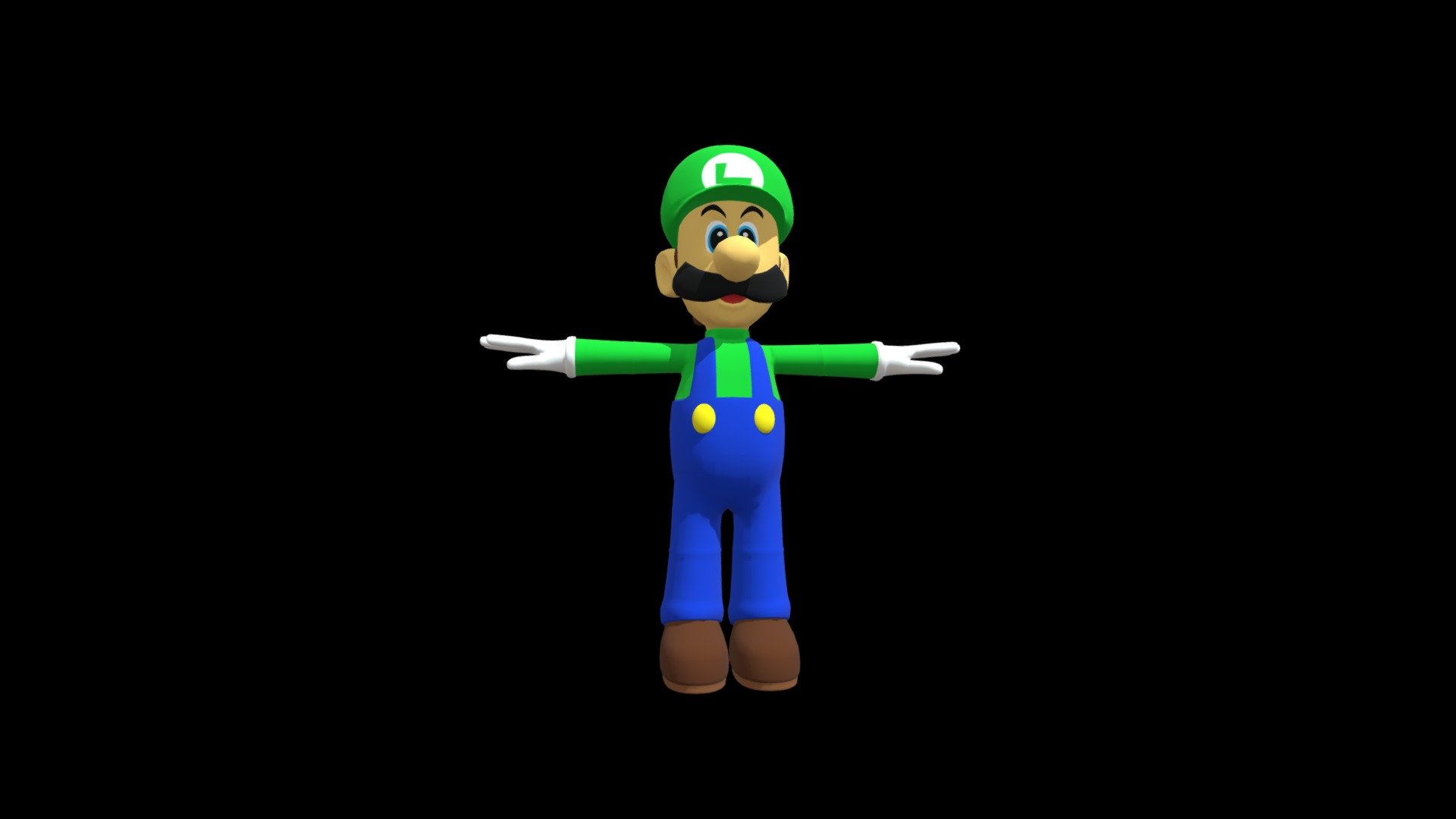 Custom Edited - Mario Customs - Luigi N64 Era (1 - Download Free 3D ...