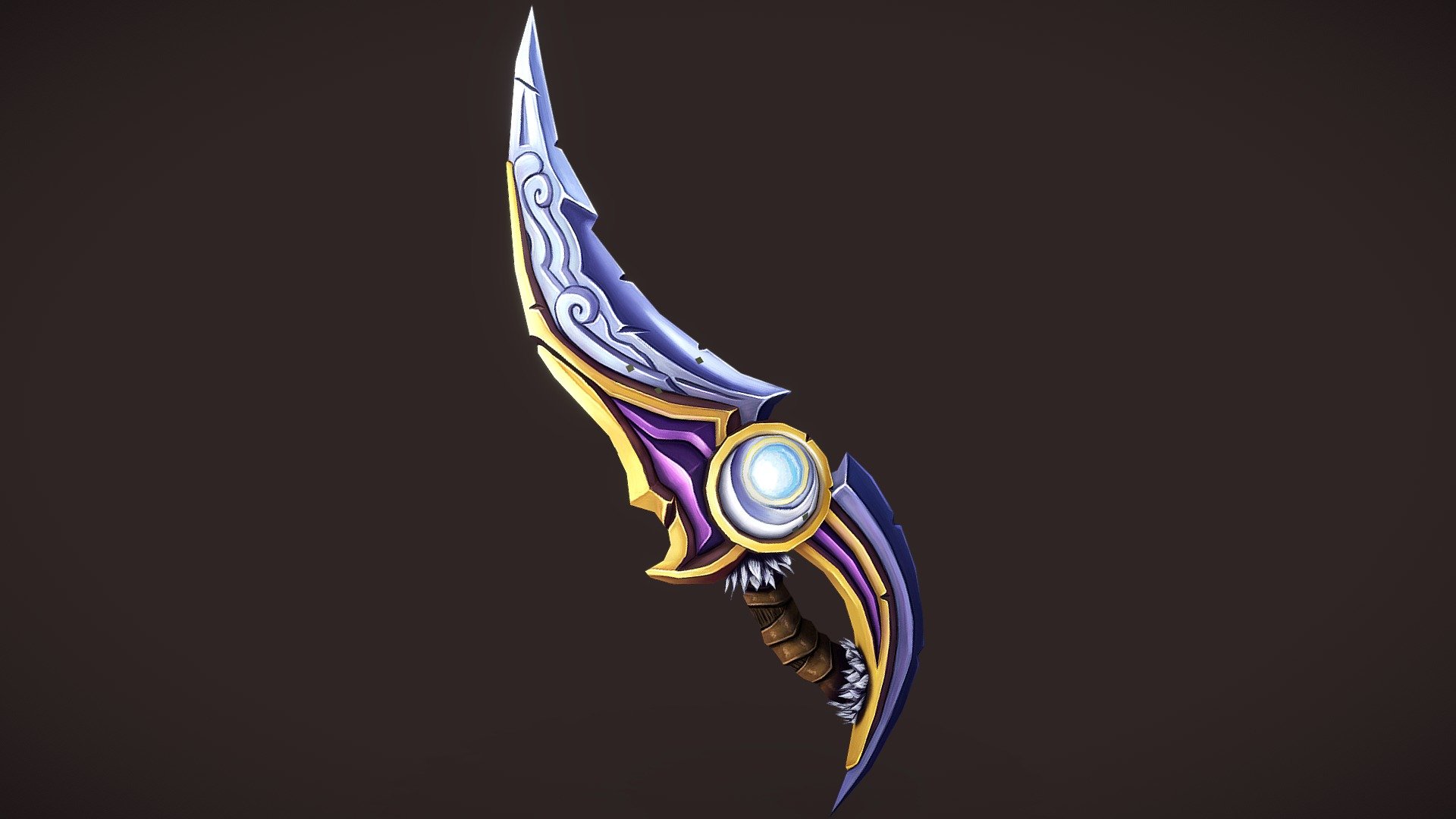 Hand-Painted Stylized Dagger - 3D model by James Rooney Barker ...