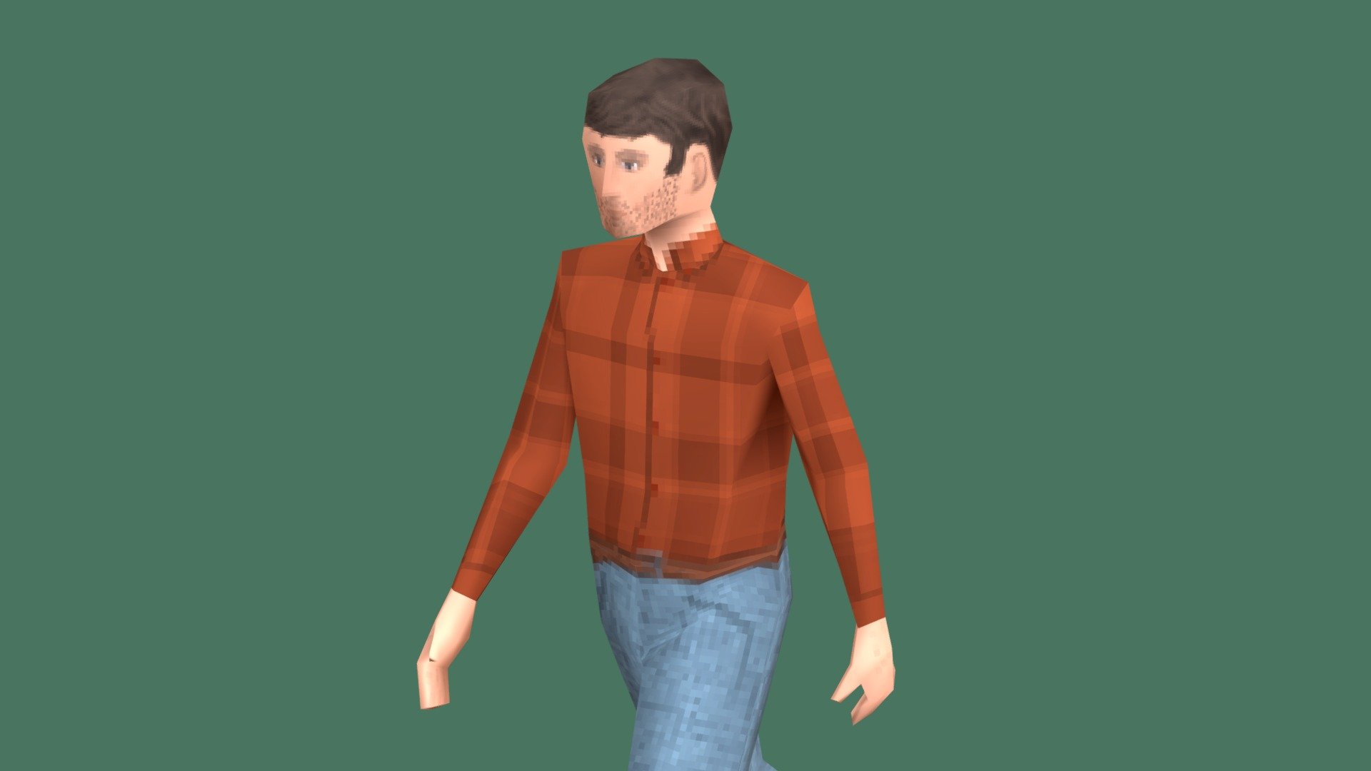 Psx lowpoly graphics character - 3D model by Guso [de87471] - Sketchfab