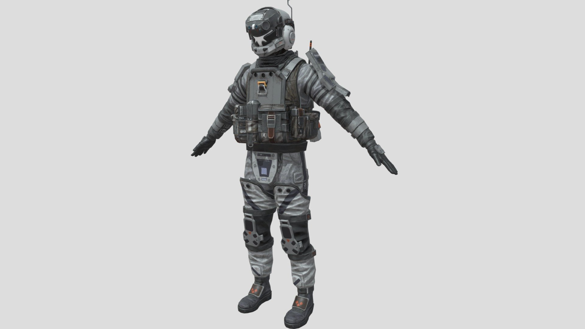 Sci-Fi Soldier / Futuristic Combat Trooper - Download Free 3D model by ...