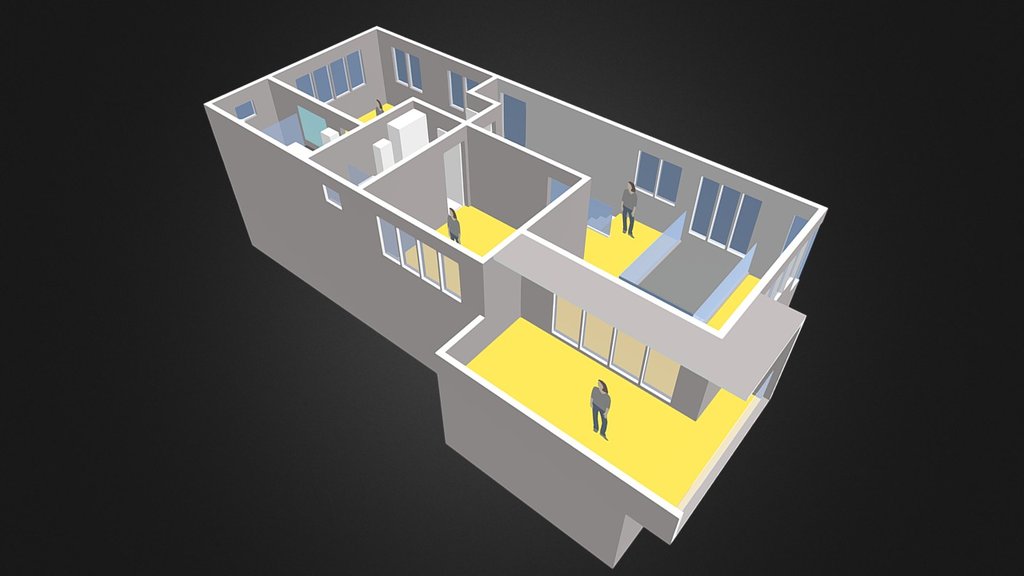 2nd Floor Perspective - 3D model by L.Gueco Designs (@pixelplusmedia ...