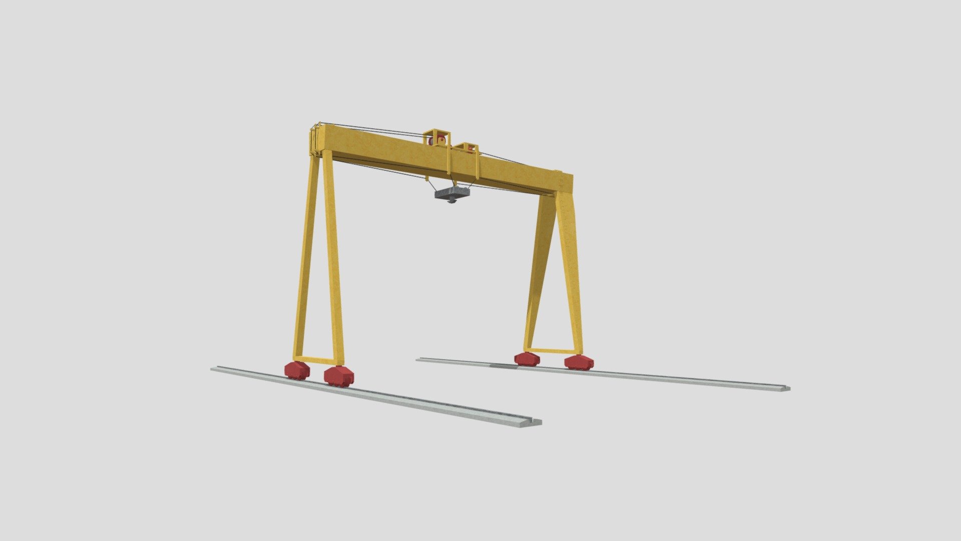 Gantry crane - Download Free 3D model by Randonavt [de8c416] - Sketchfab