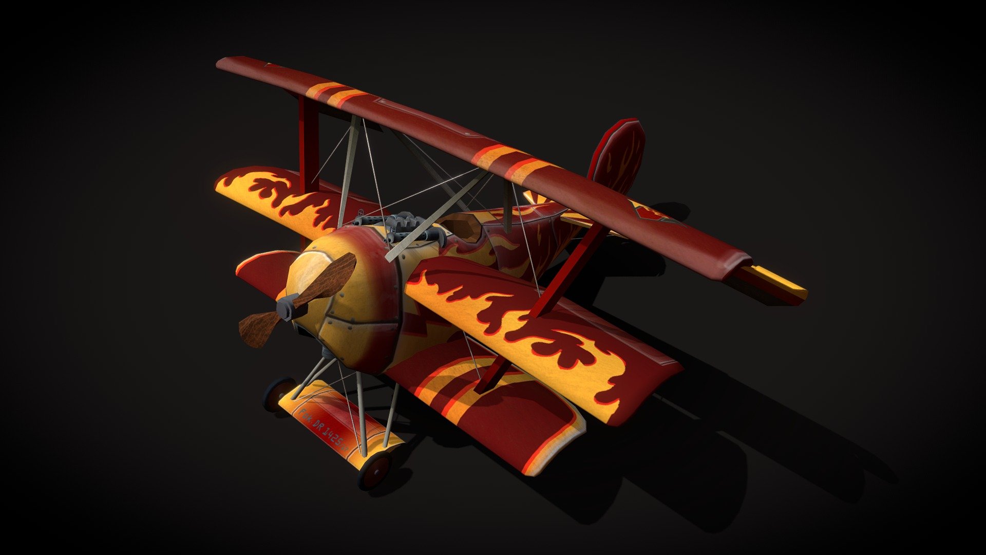 Fokker Dr1 Military Airplane - Download Free 3D model by Watse D'haene ...