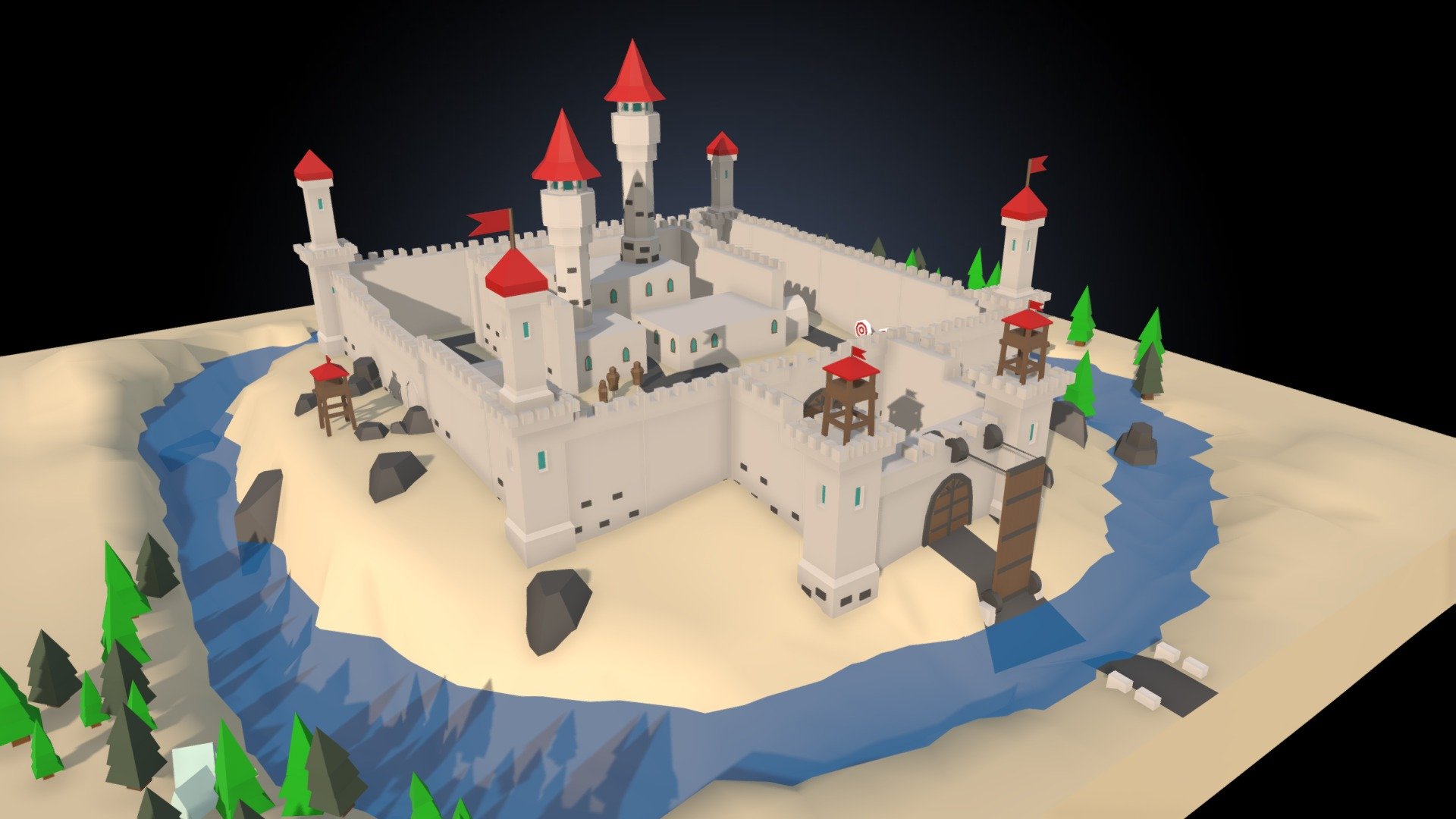 Castel_Ver_001_Level_B - 3D model by cet3d [de8cd2a] - Sketchfab