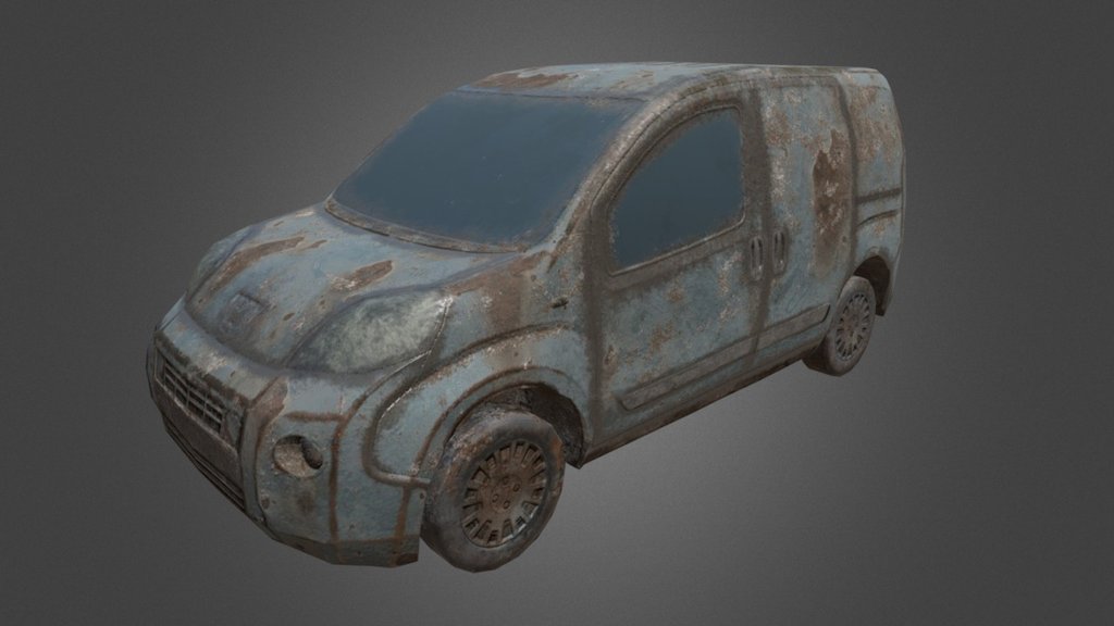 low poly rusted van - 3D model by RAHUL SINGH (@rahulsingh3743 ...