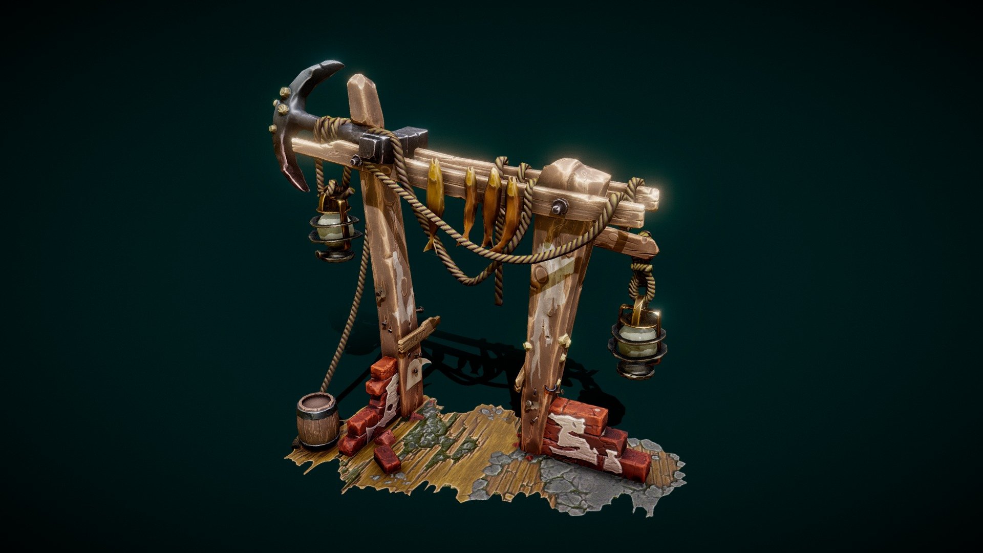 Smokestack Gate - 3D model by Denis V (@xb33) [de8f3e7] - Sketchfab