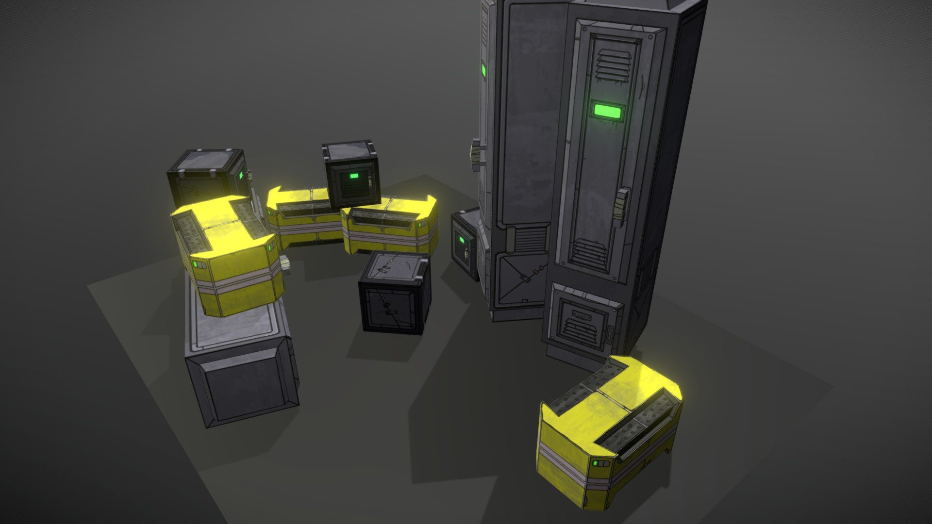 Borderlands Storage Containers - 3D model by Thomas Jenner (@Thomas ...