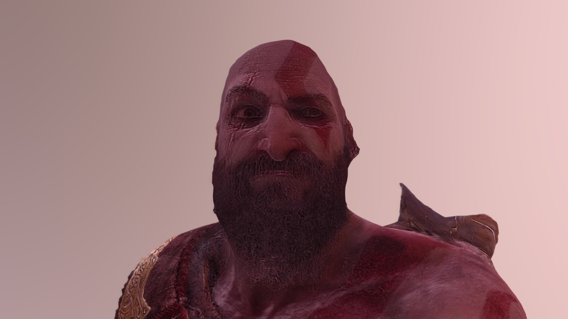 Kratos de GOW 5. - 3D model by Valentin Lopez (@spielgbergVL) [de91877 ...
