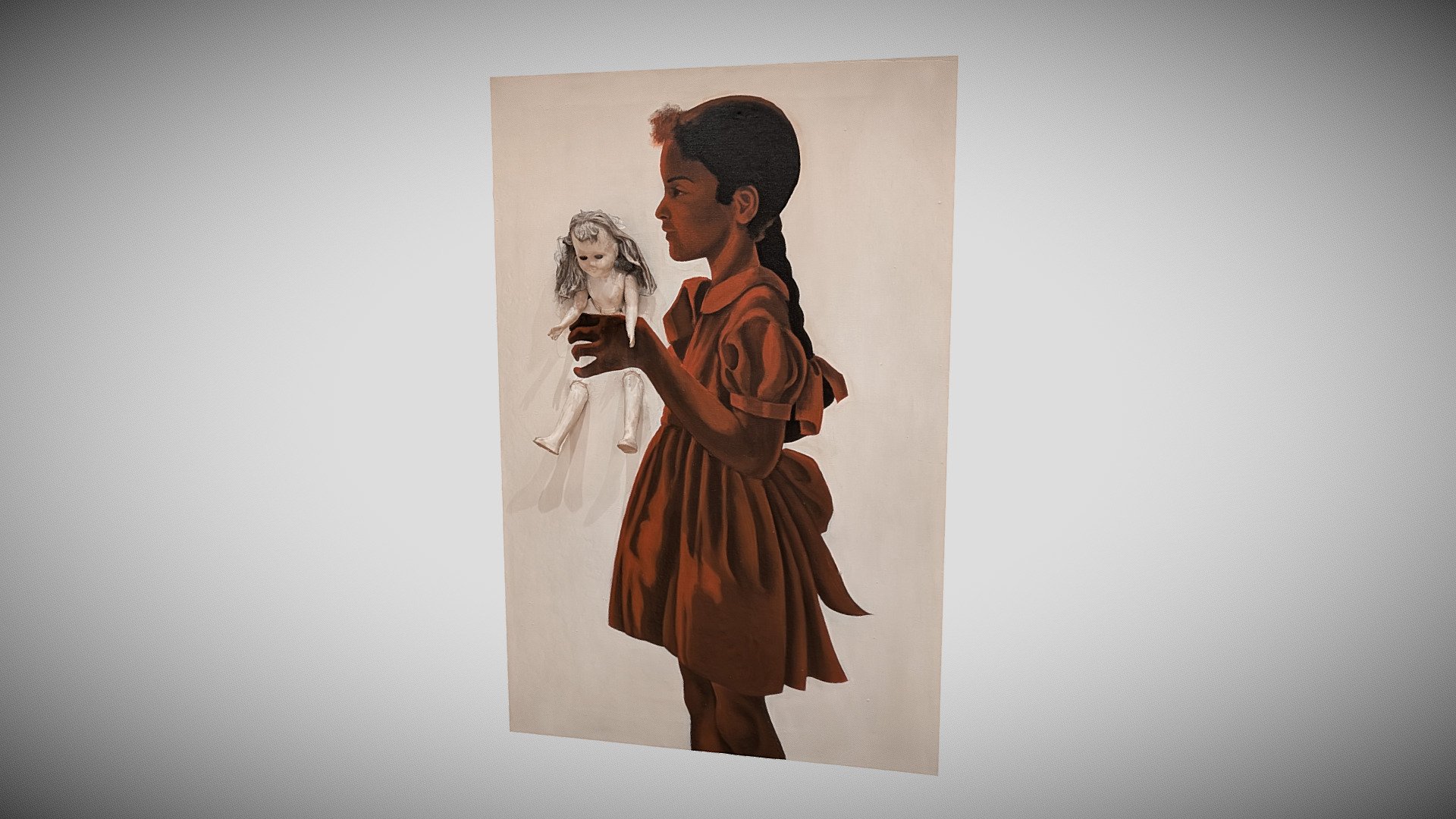 Adrian Piper - Self-Portrait at Age 5 with Doll - Download Free 3D ...