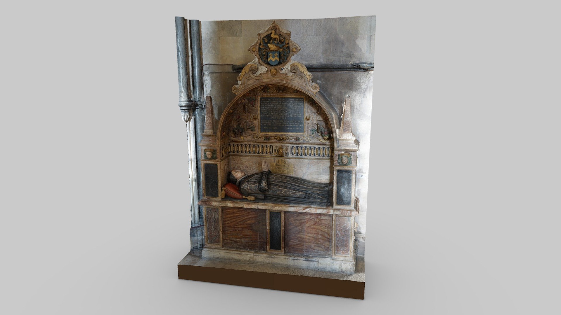 Temple Church Edmund Plowden Memorial - Download Free 3D model by ...
