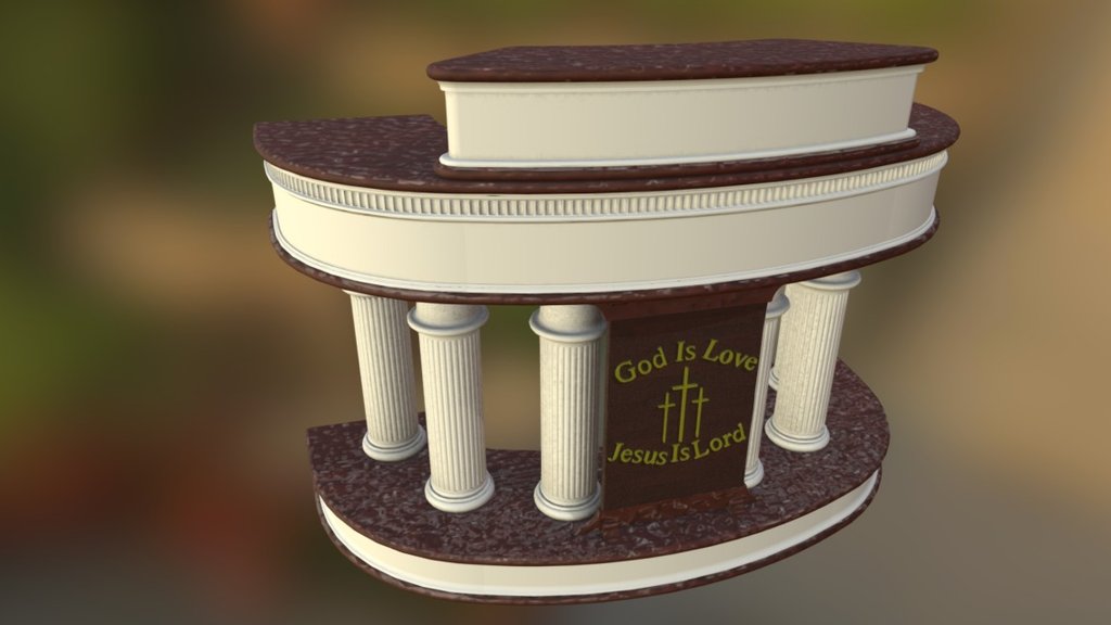 Macedonian Baptist Pulpit - 3D model by evarvel [de957c8] - Sketchfab