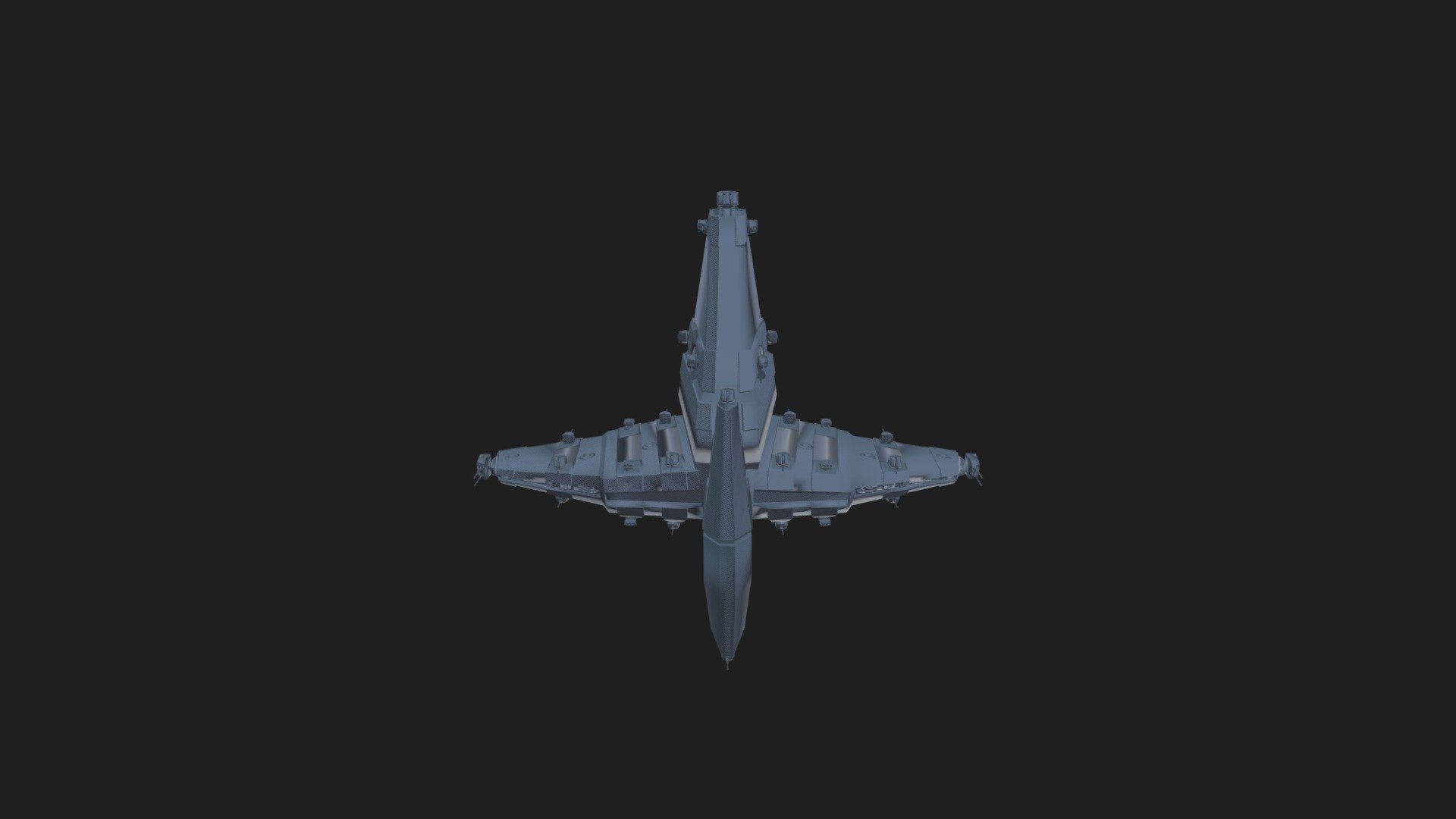 Chiss Cruiser WIP - 3D model by resurrected [de9582b] - Sketchfab
