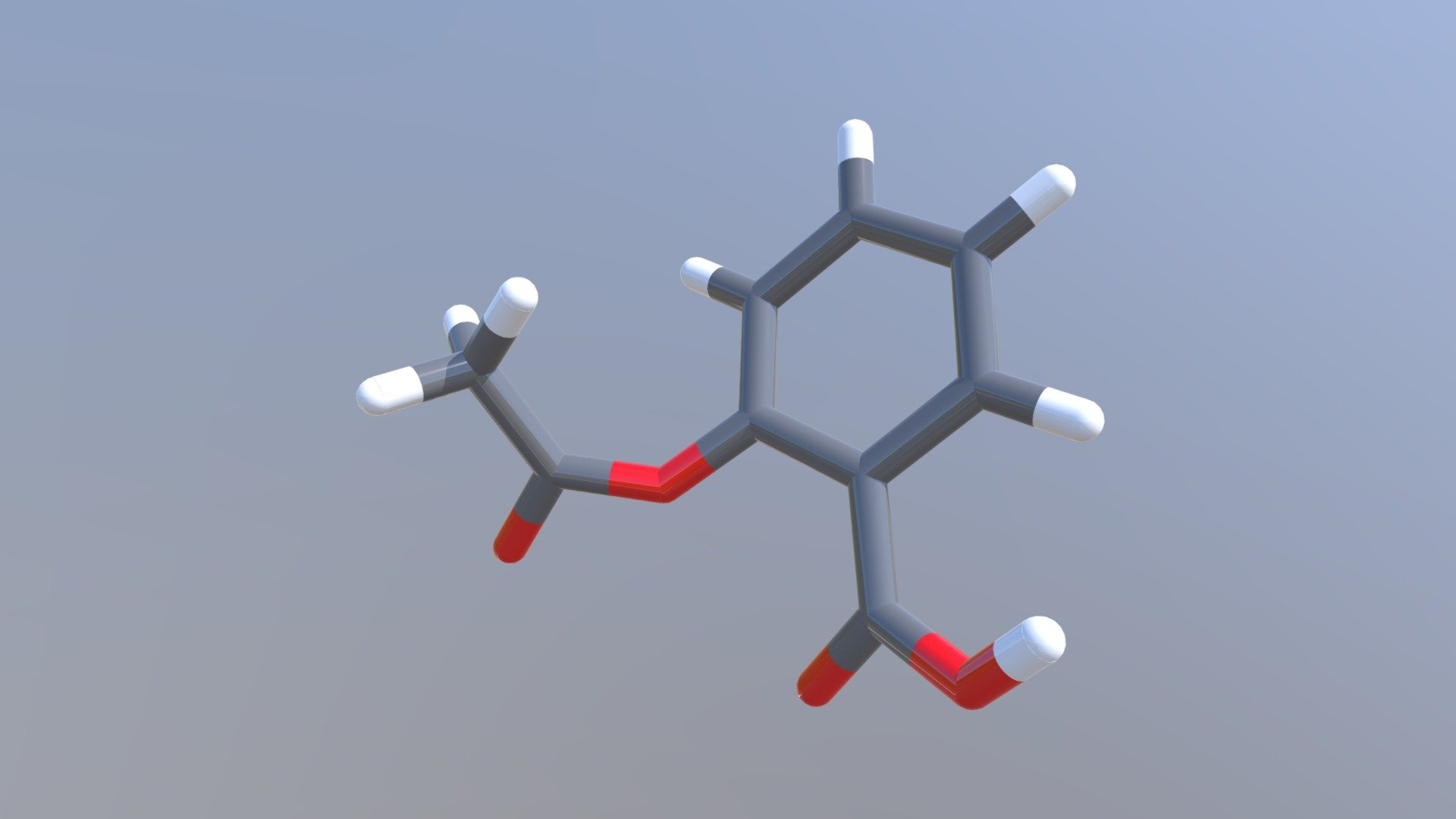 Aspirin - 3D model by MedChemProf [de966f7] - Sketchfab