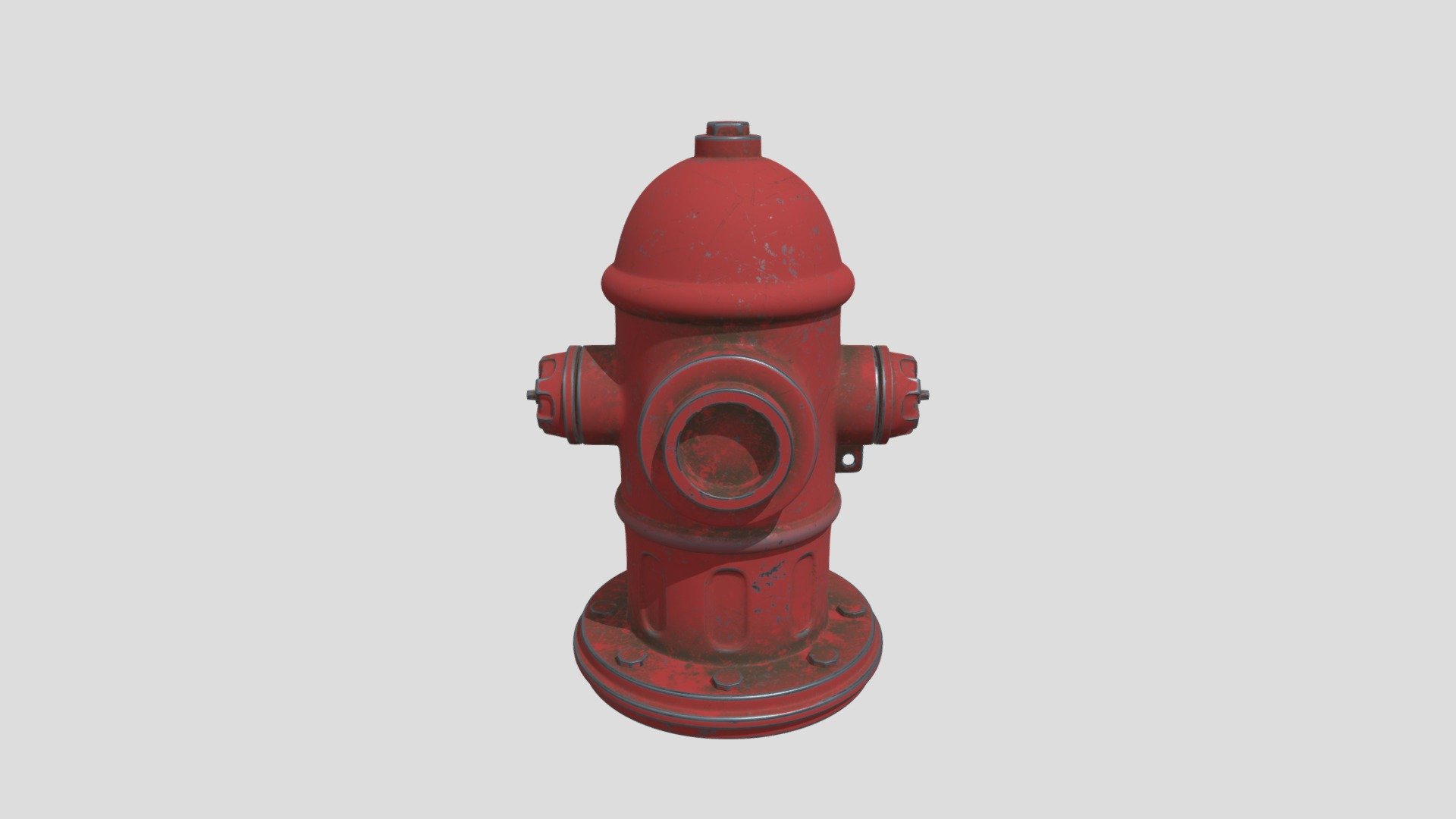 Red Fire Hydrant - 3D model by v_kardin [de96768] - Sketchfab