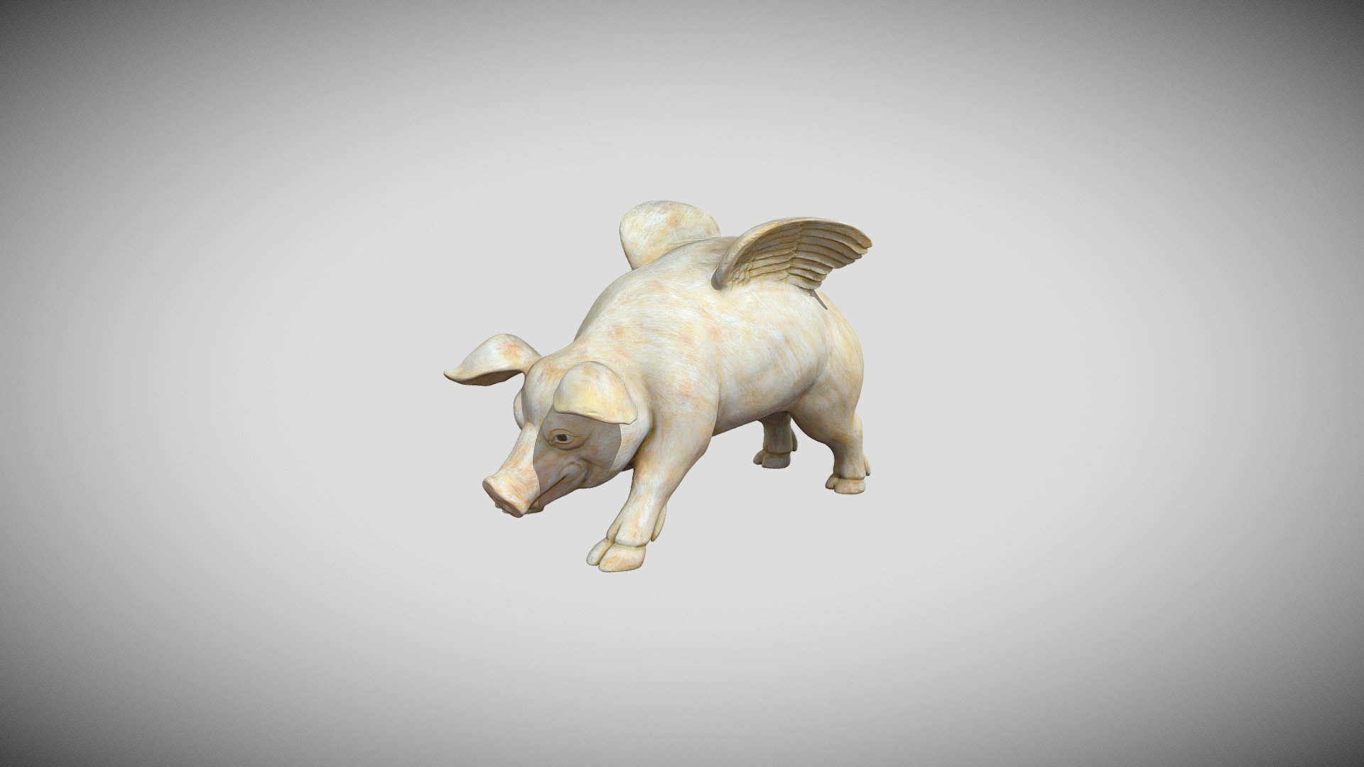Flying Pig by Hiroki Kubo - 3D model by Virtual INAMI (@virtual-inami ...