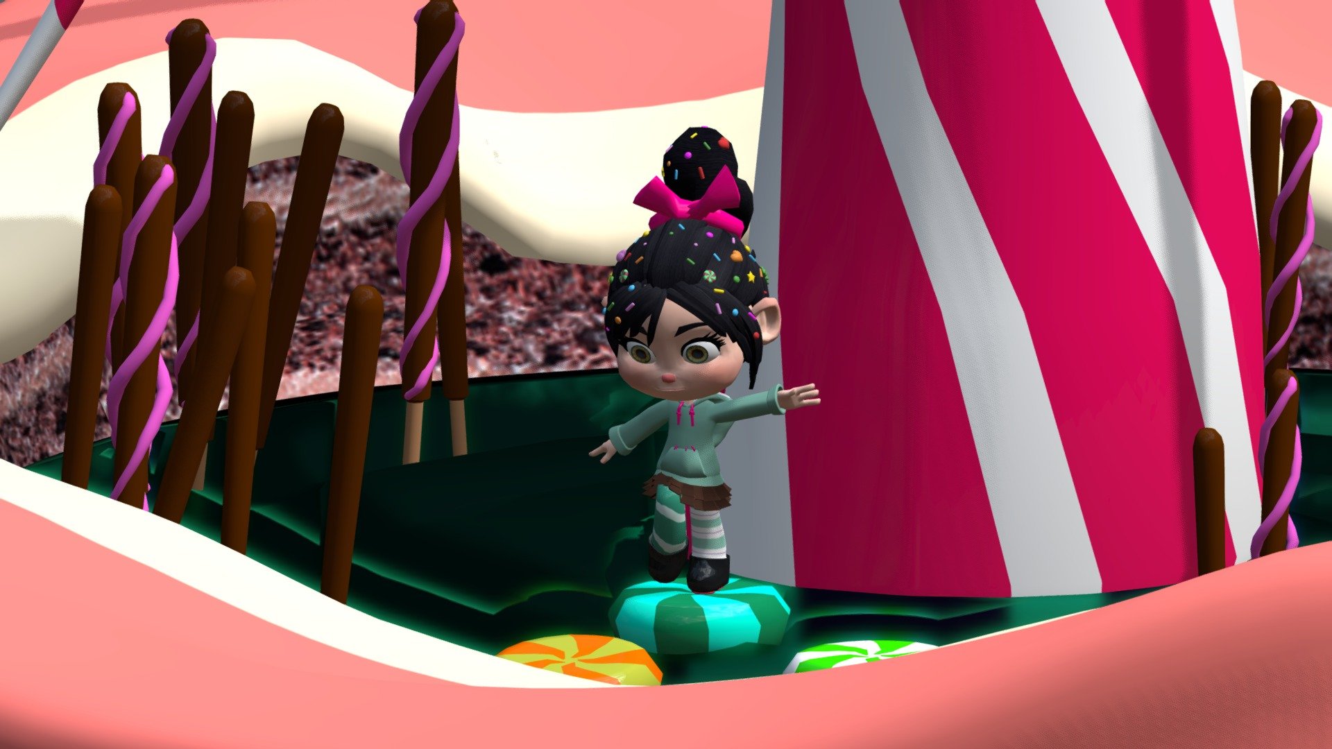 Vanellope Wreck-it Ralph! - 3D model by andrea.gutierrez [de97a37 ...