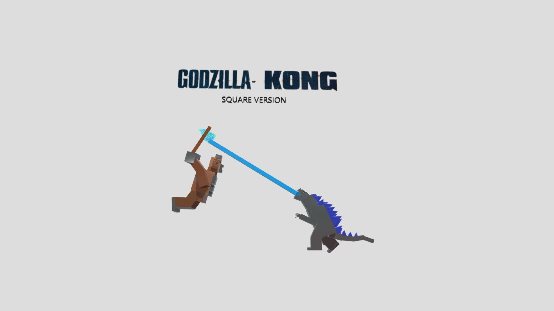GODZILLA VS KONG CUBES Version - Download Free 3D model by THE CUBE GUY ...