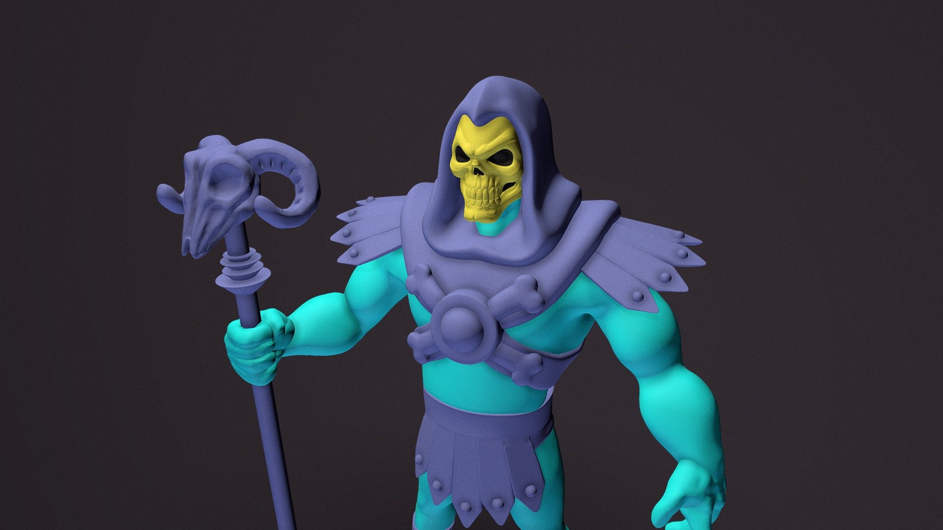 Stylized Skeletor - 3D model by Thomas.Day [de99d3e] - Sketchfab