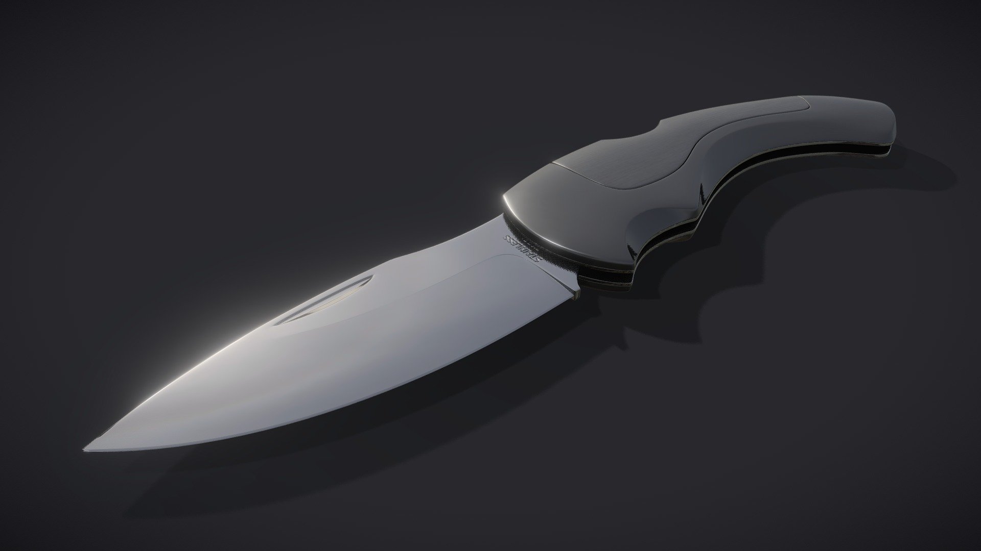 Folding knife - 3D model by Kyan0s [de9adea] - Sketchfab